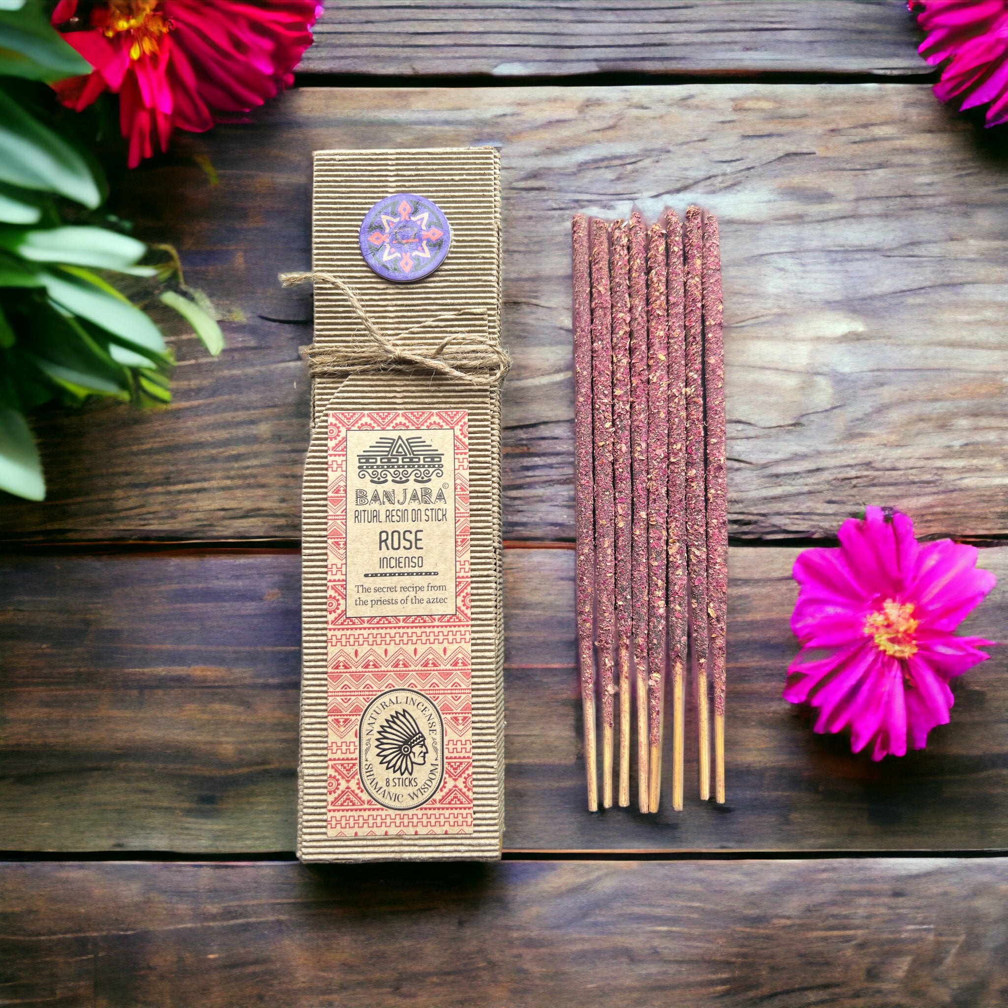 Banjara Ritual Resin on Stick | Rose Incense | Romance, Calm ...