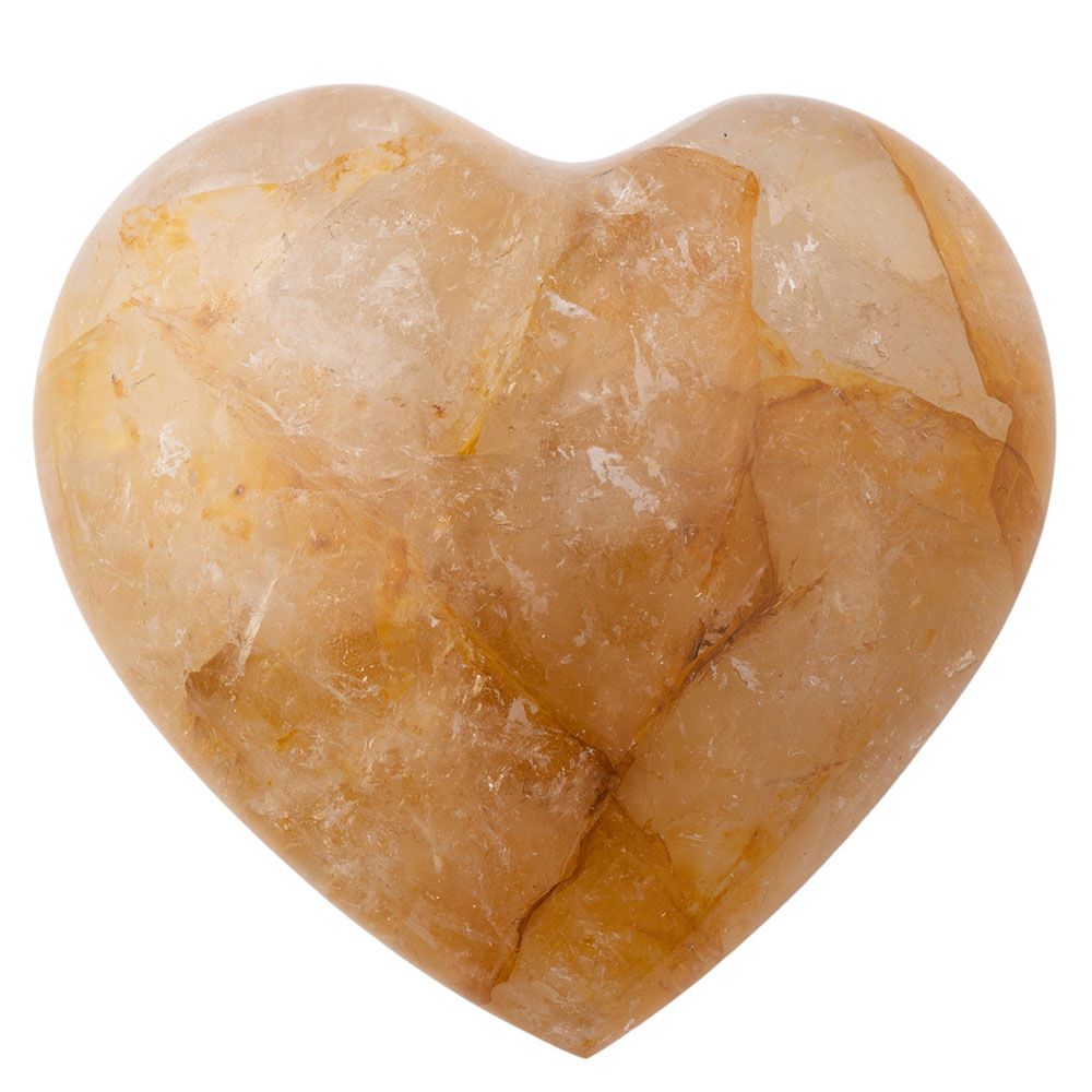 Golden Healer Hematoid Quartz Heart | Crystal Nest